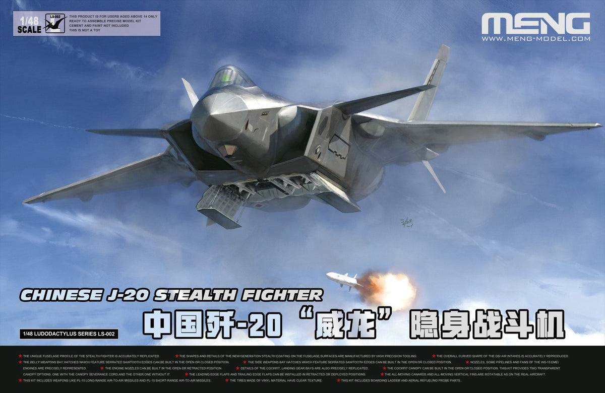 1/48 Chinese J20 Stealth Fighter | Hobby Sense