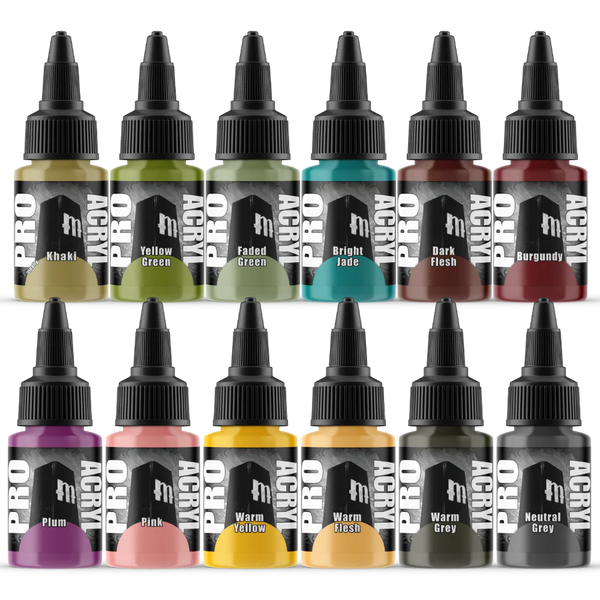 Pro Acryl Expansion Set #4 - 12 Colors - Hobby Sense