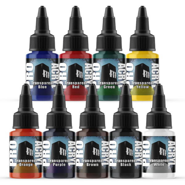 Pro Acryl Expansion Set #2 - Transparents 9 Colors - Hobby Sense