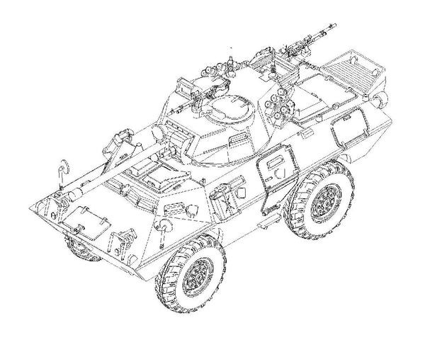 1/72 LAV-150 APC 90mm Mecar Gun - Hobby Sense