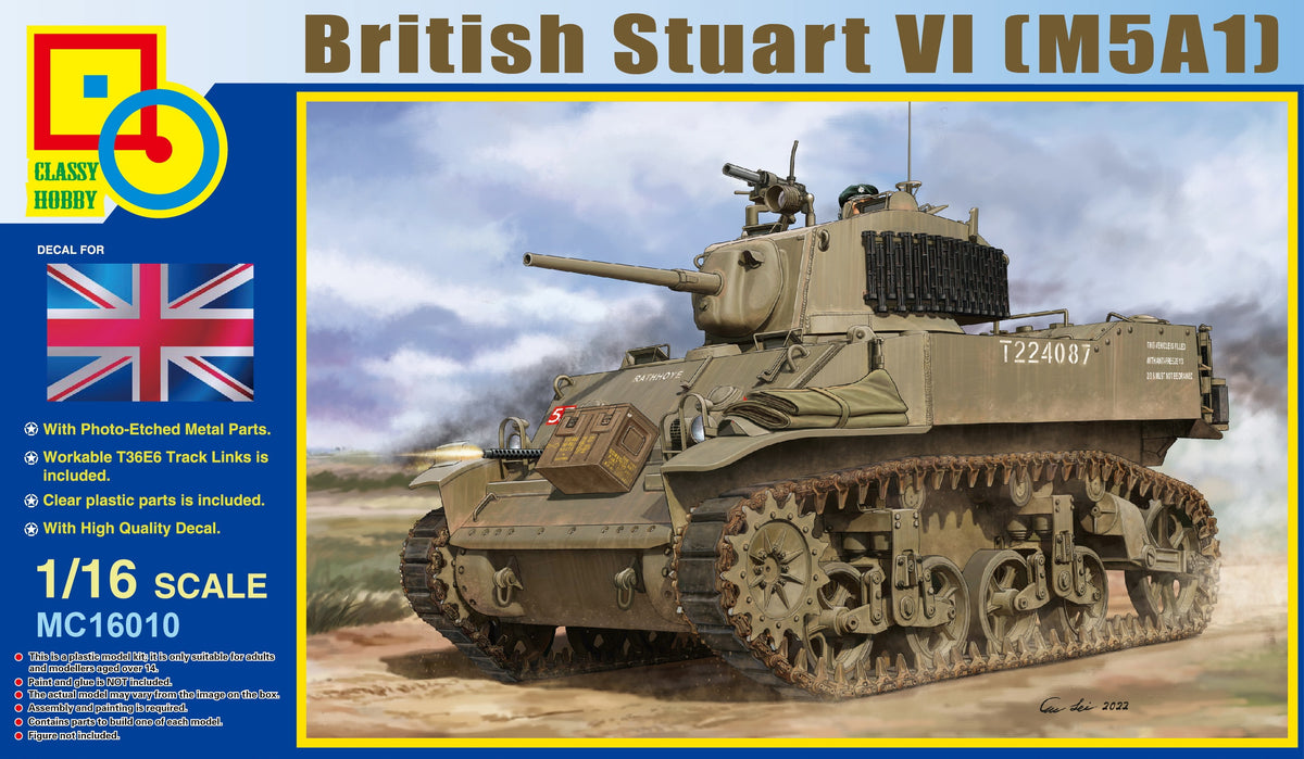 1/16 British M5A1 Stuart VI | Hobby Sense