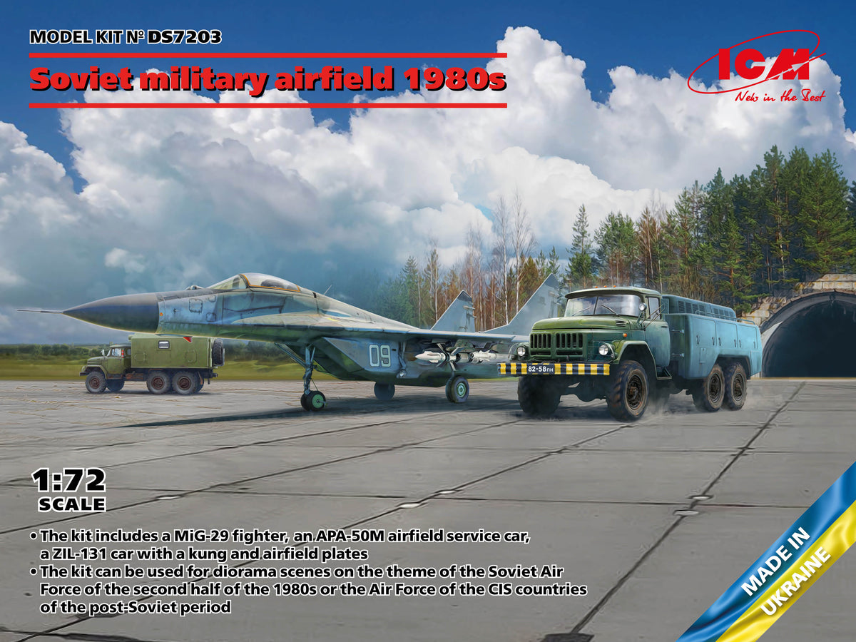 1/72 Soviet Military Airfield 1980s (Mikoyan-29 "9-13", APA-50M (ZiL ...