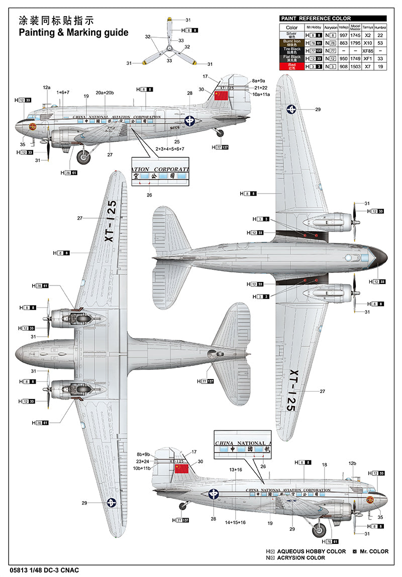 1/48 DC-3 CNAC | Hobby Sense